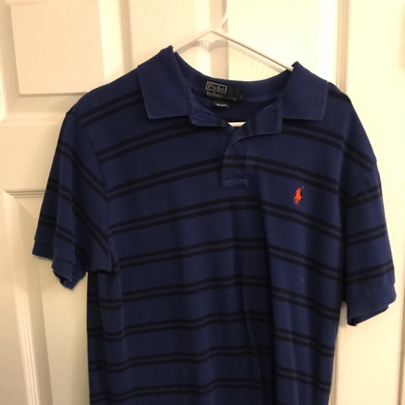 Polo Ralph Lauren | Shirts | Polo By Ralph Lauren Blue Stripe Polo ...